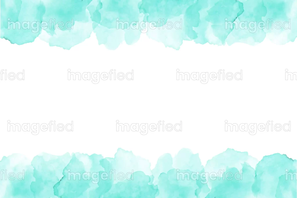 Blue Watercolor Border