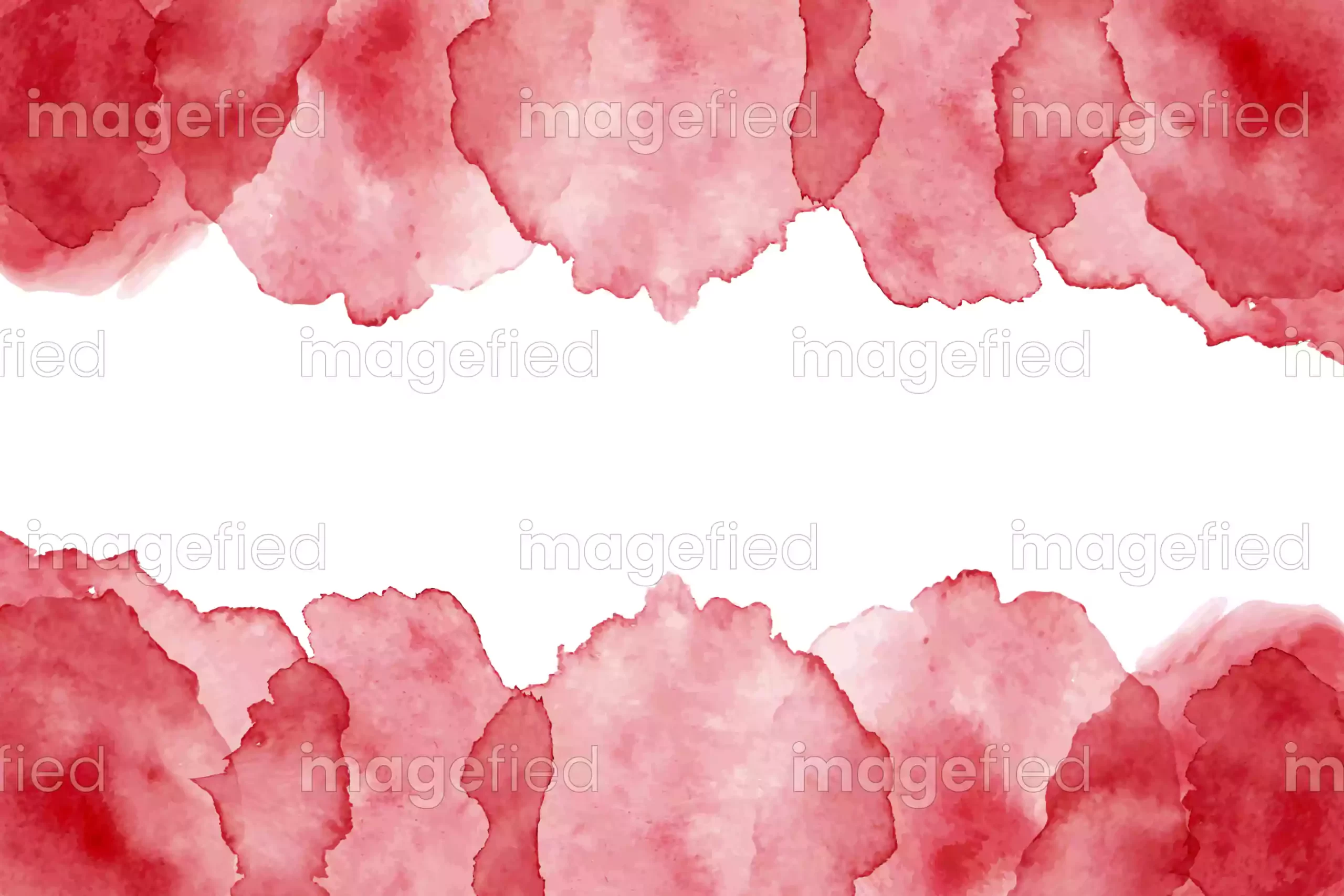 Beautiful persian red watercolor borders vector illustration - Imagefied