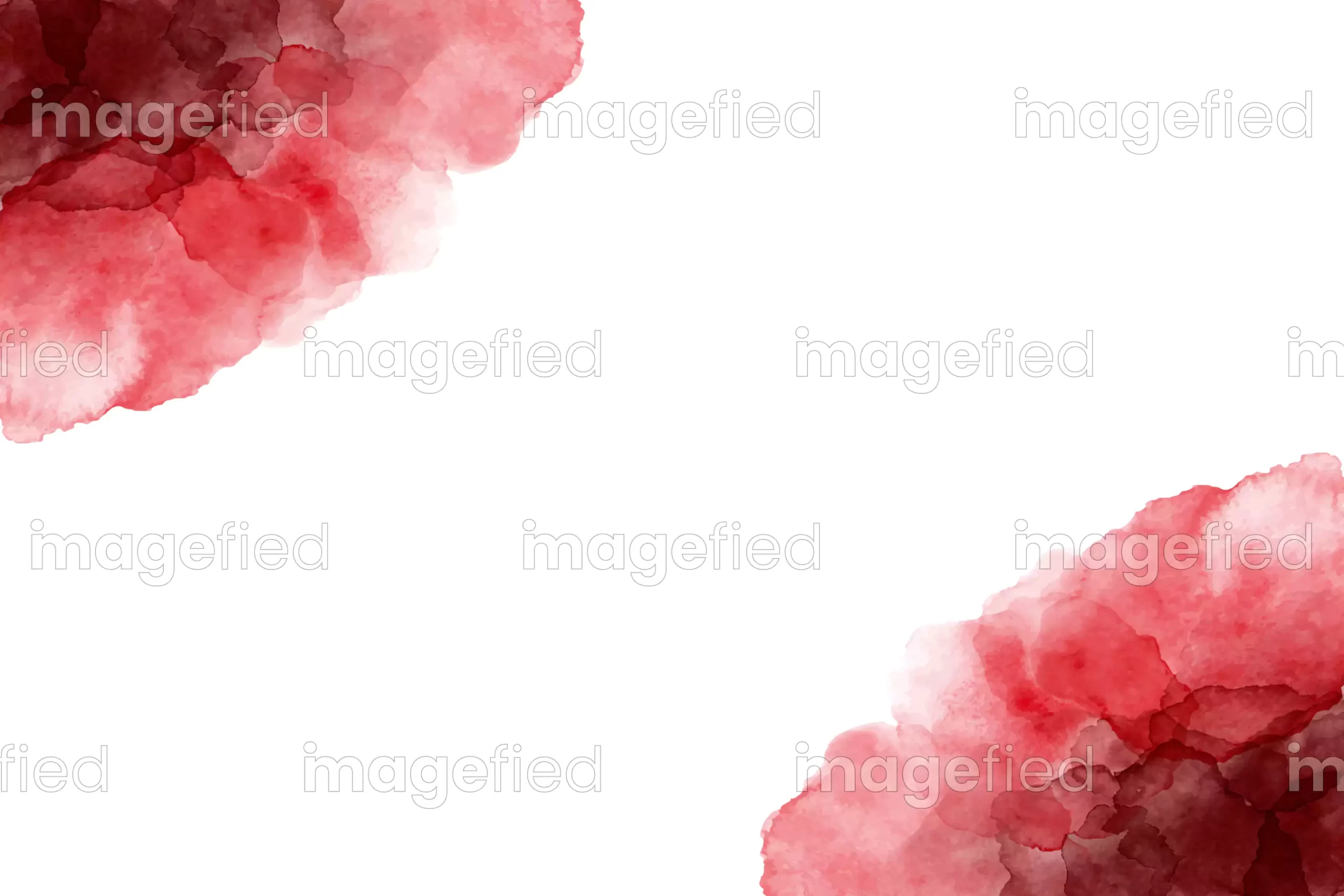 Red Watercolor Paint Splatter