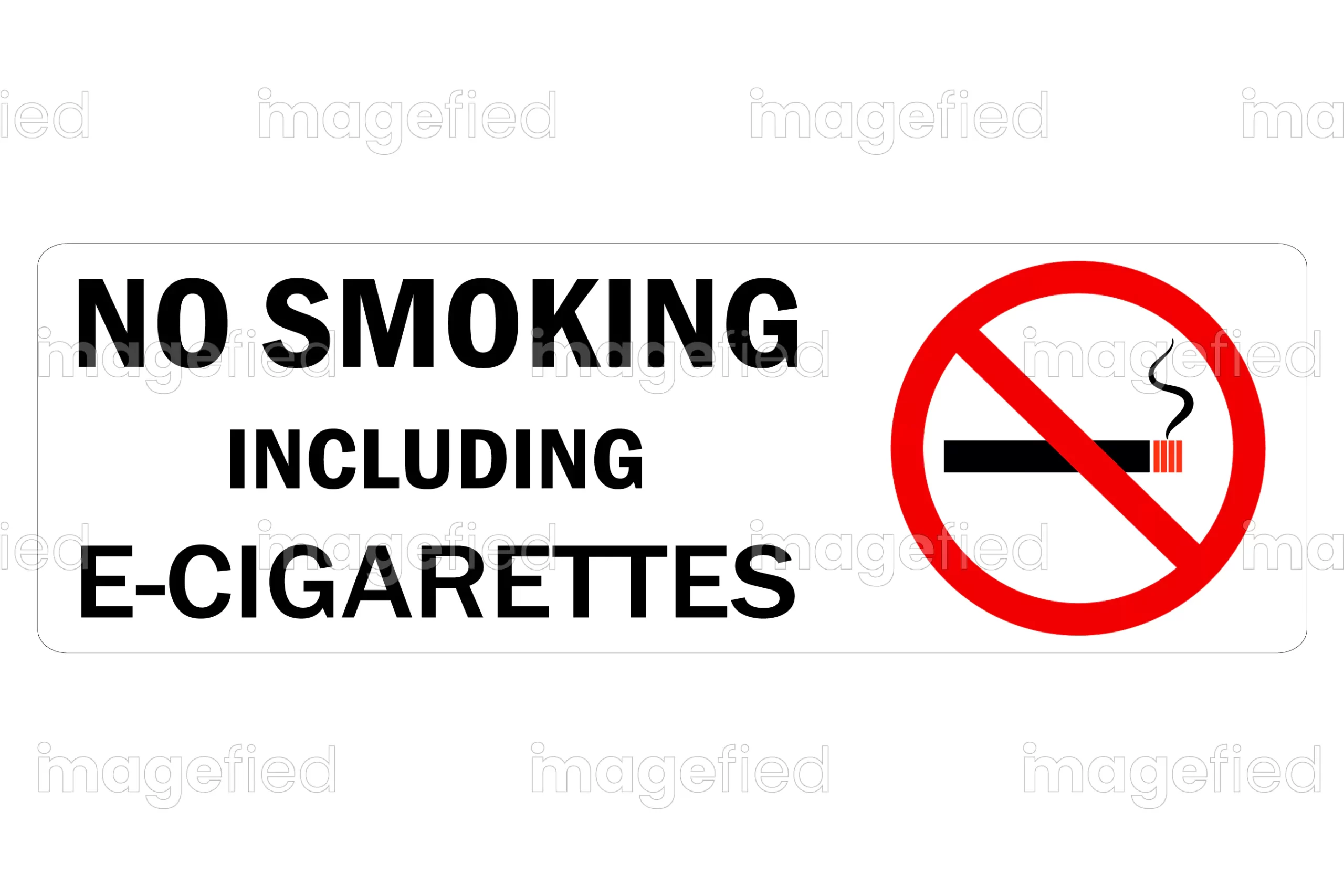 No smoking sign sticker - Imagefied