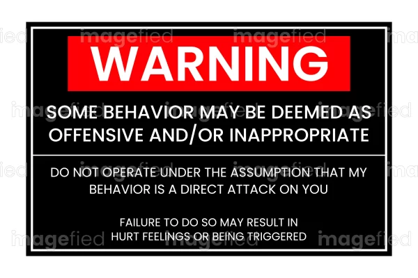 Offensive behavior sign stickers for car bumper wind screen wall window ...