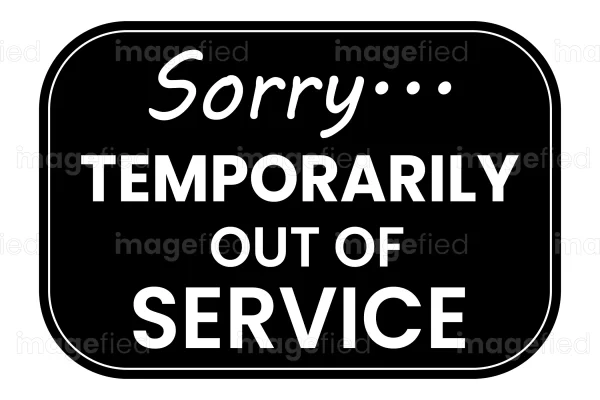 Out of service sign decal stickers, for elevators, ATM machines ...