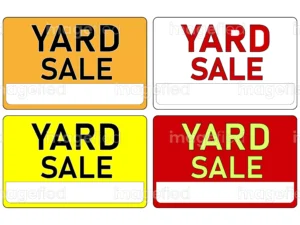 Estate sale signs, printable sale signs, multicolored backgrounds of ...