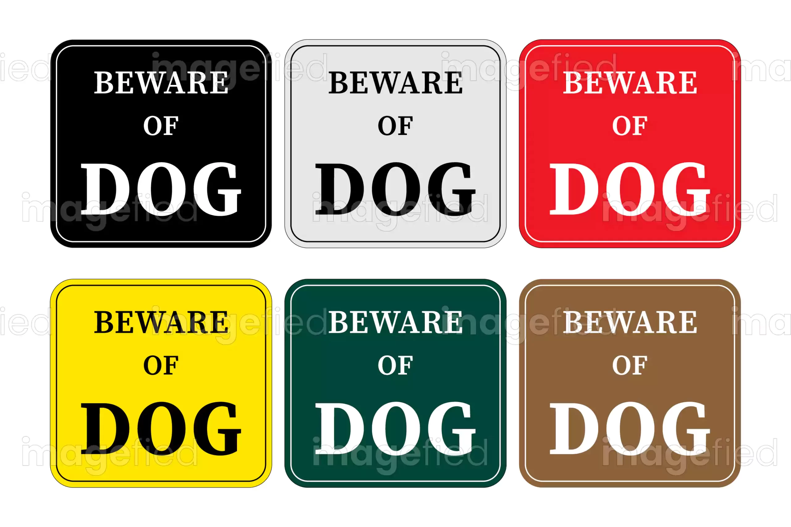 Beware of dog sign, beware of dog stickers, digital downloadable file ...