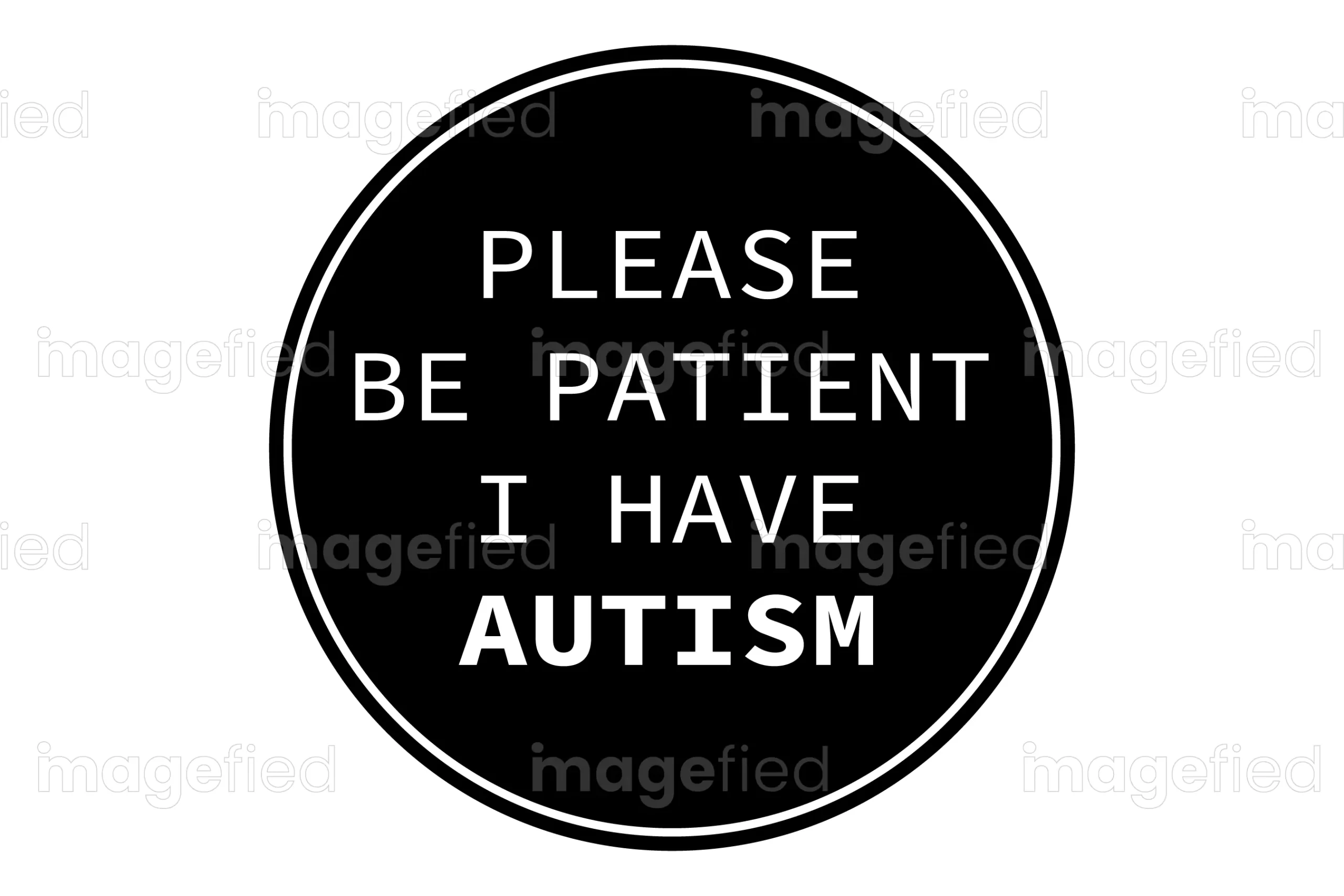 Please Be Patient I Have Autism Decals Labels, Stickers, Printable ...