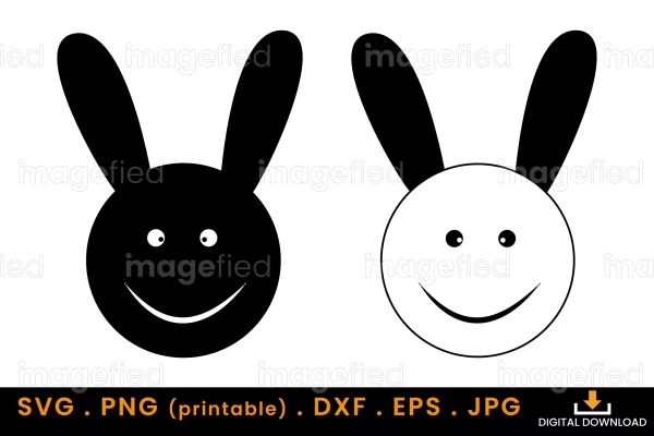 Bad Bunny Svg, Easter Cute Rabbit Clipart Svg, Cricut Silhouette ...