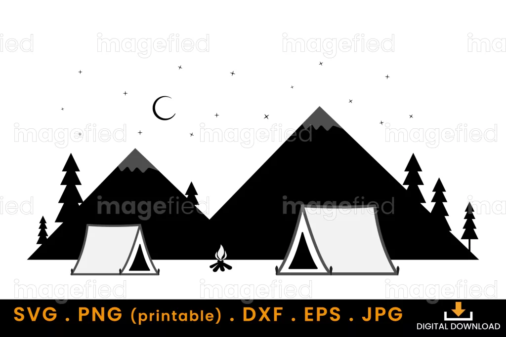 Camping Svg, Camp adventure svg, camper summer vacation with a pine ...