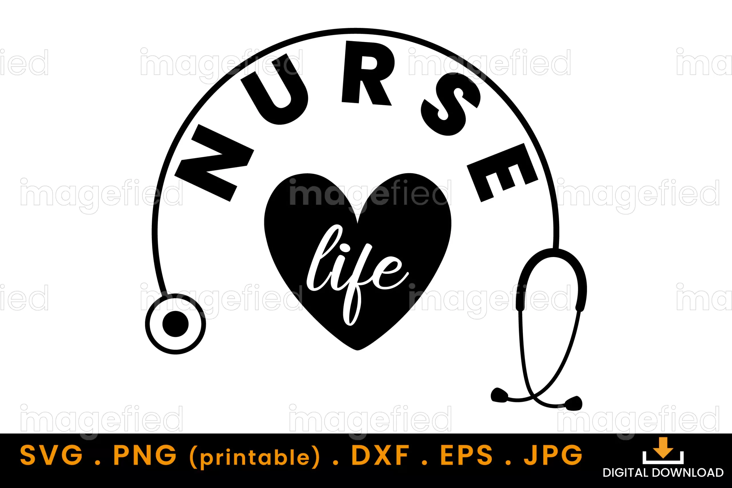 Nurse Svg, Nurse Life svg, Stethoscope design, Doctor Nursing svg Cut ...