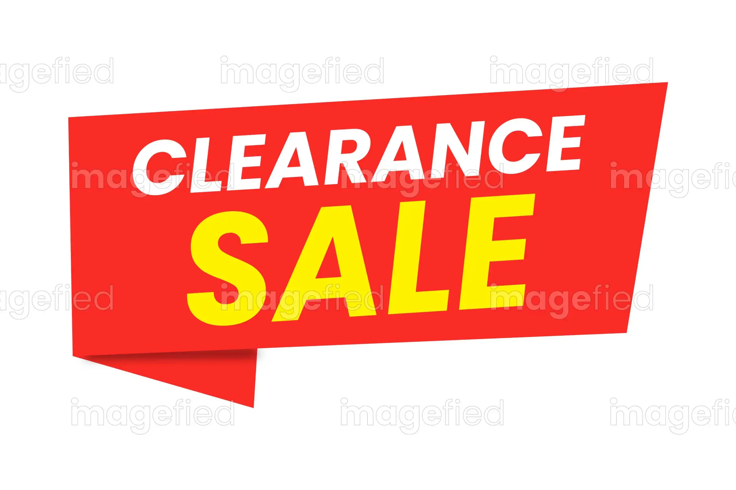 Clearance Sale Sign, Sticker, Vector Illustration - Imagefied