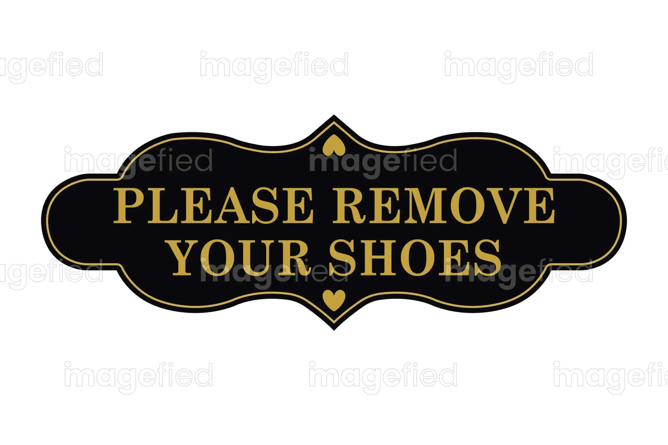 Please Remove Your Shoes, Sign, Sticker Stock Vector Illustration ...