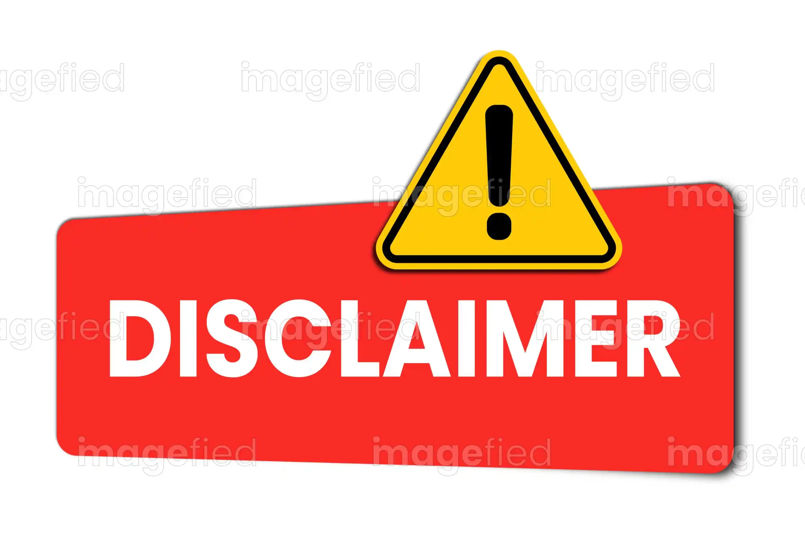 Disclaimer Sign, Sticker, Icon, Vector Illustration - Imagefied
