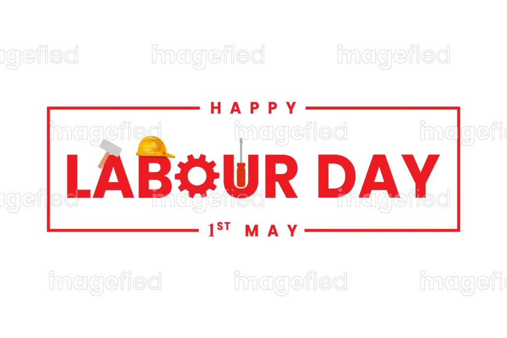Happy Labour Day Sign, Sticker, Label, First May, Vector Illustration ...