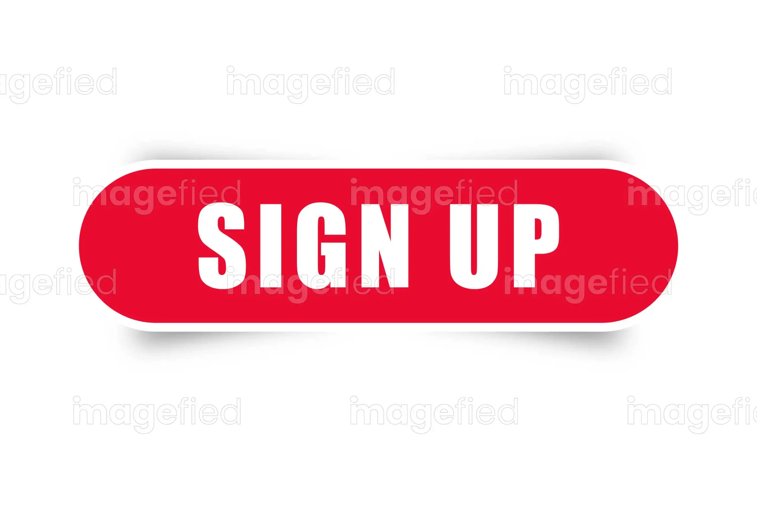 Sign Up Sign Vector Illustration, Icon, Label, Sticker - Imagefied