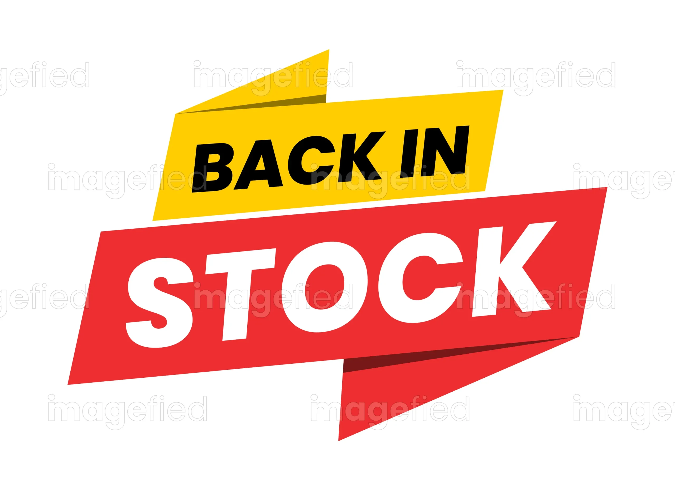 Back in Stock Sign, Sticker, Poster, Banner Vector Design - Imagefied
