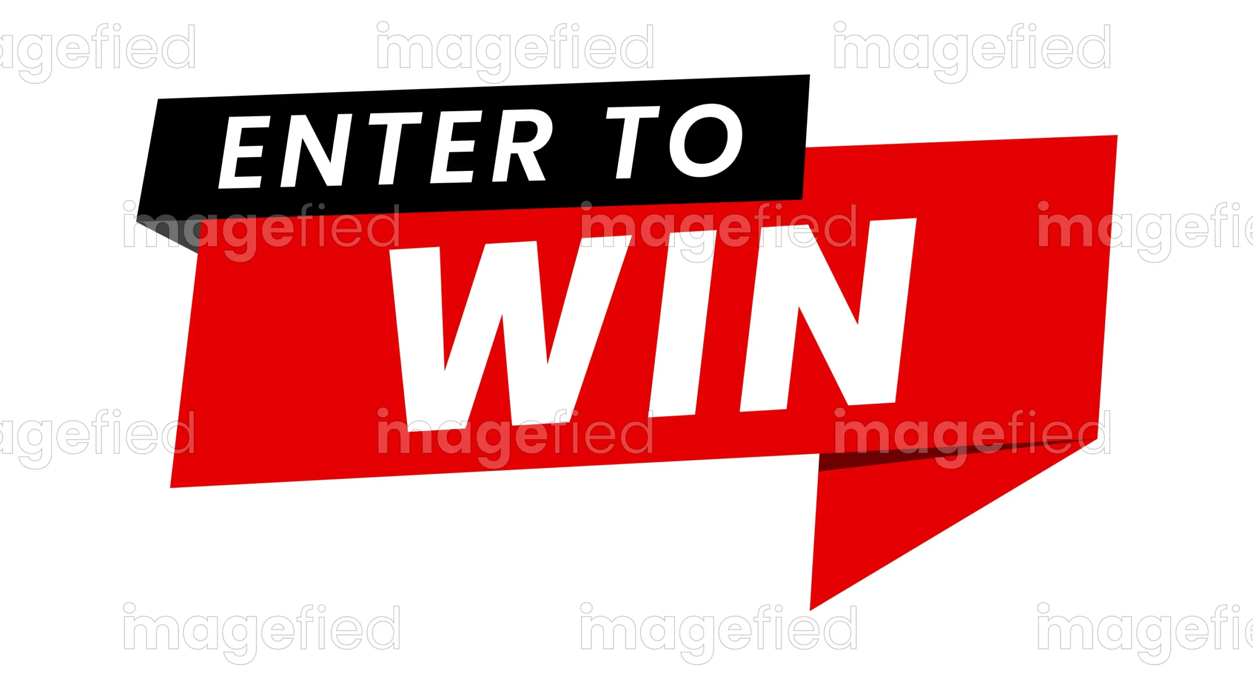 Enter to Win Sign, Sticker, Banner Label, Poster Vector - Imagefied