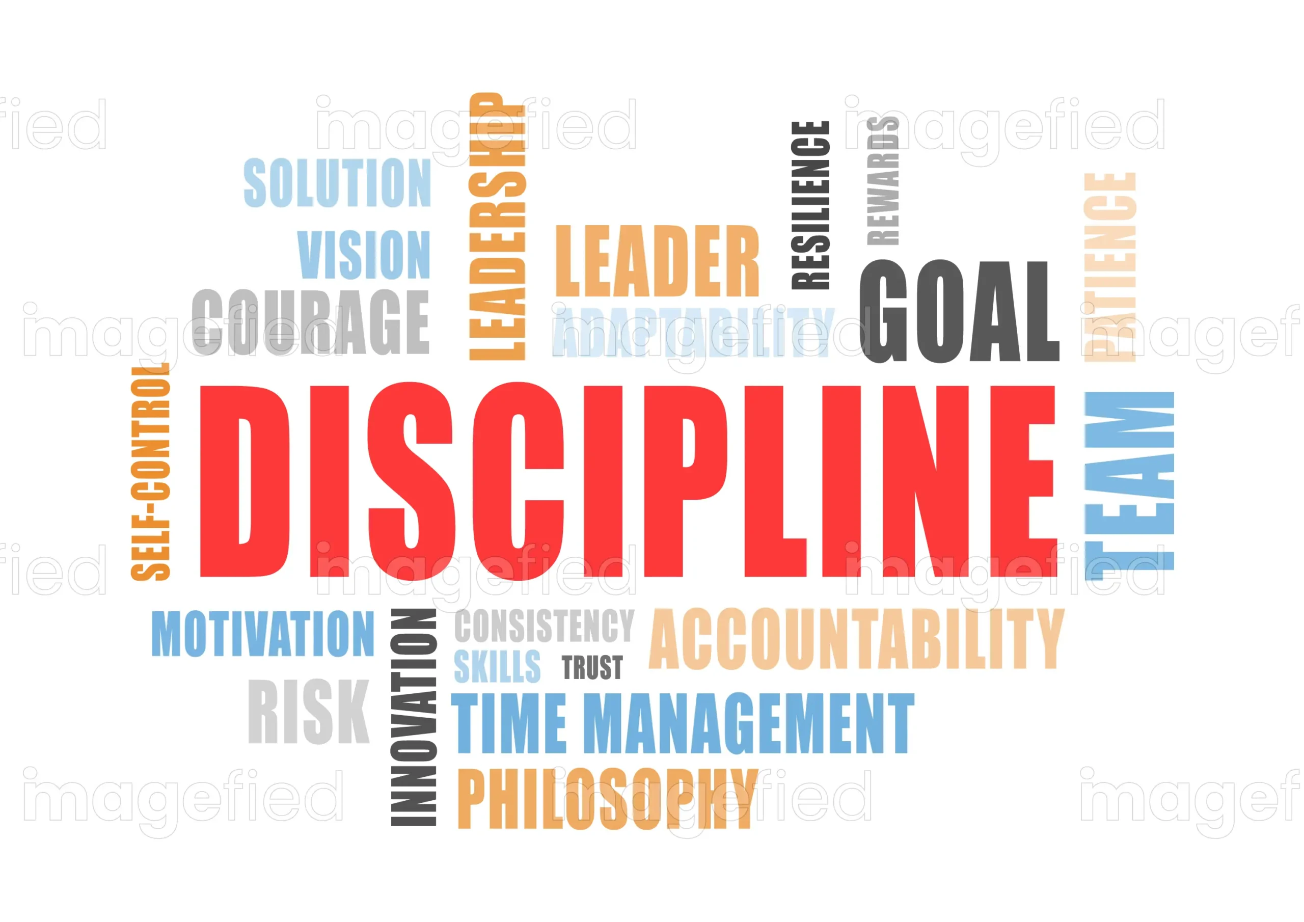 Discipline Word Cloud, Vector Illustration - Imagefied