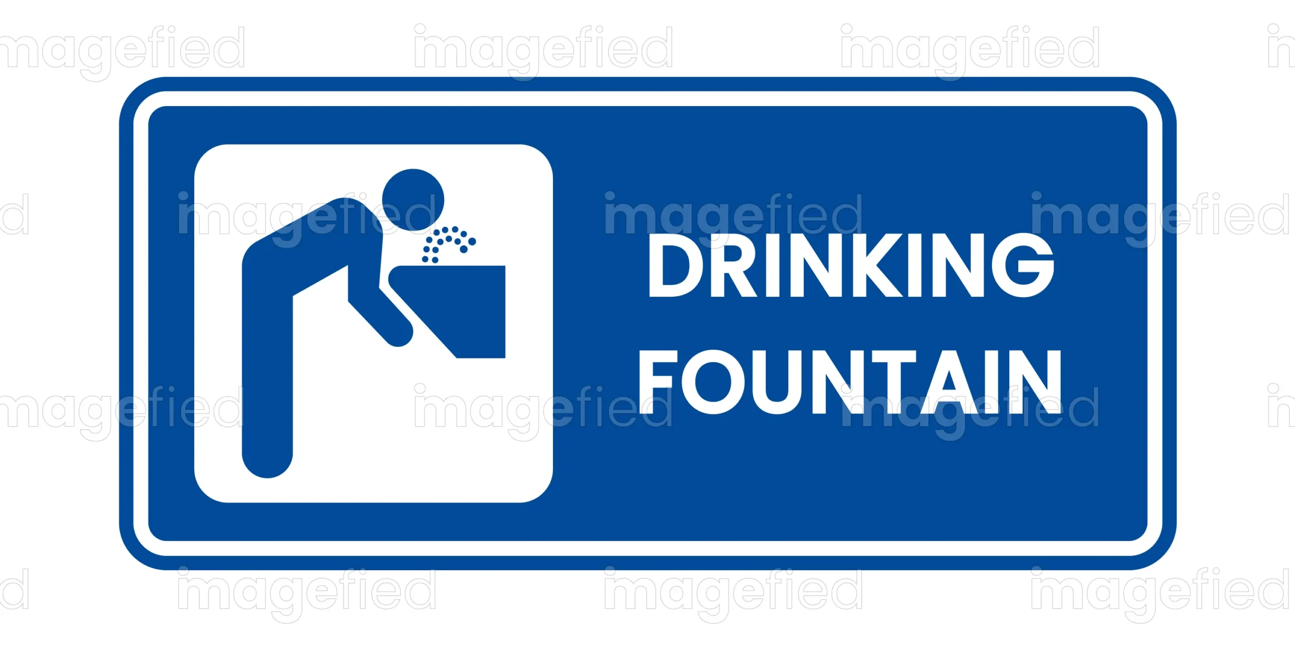 Drinking Fountain Sign, Label, Sticker, Decal, Poster Vector - Imagefied