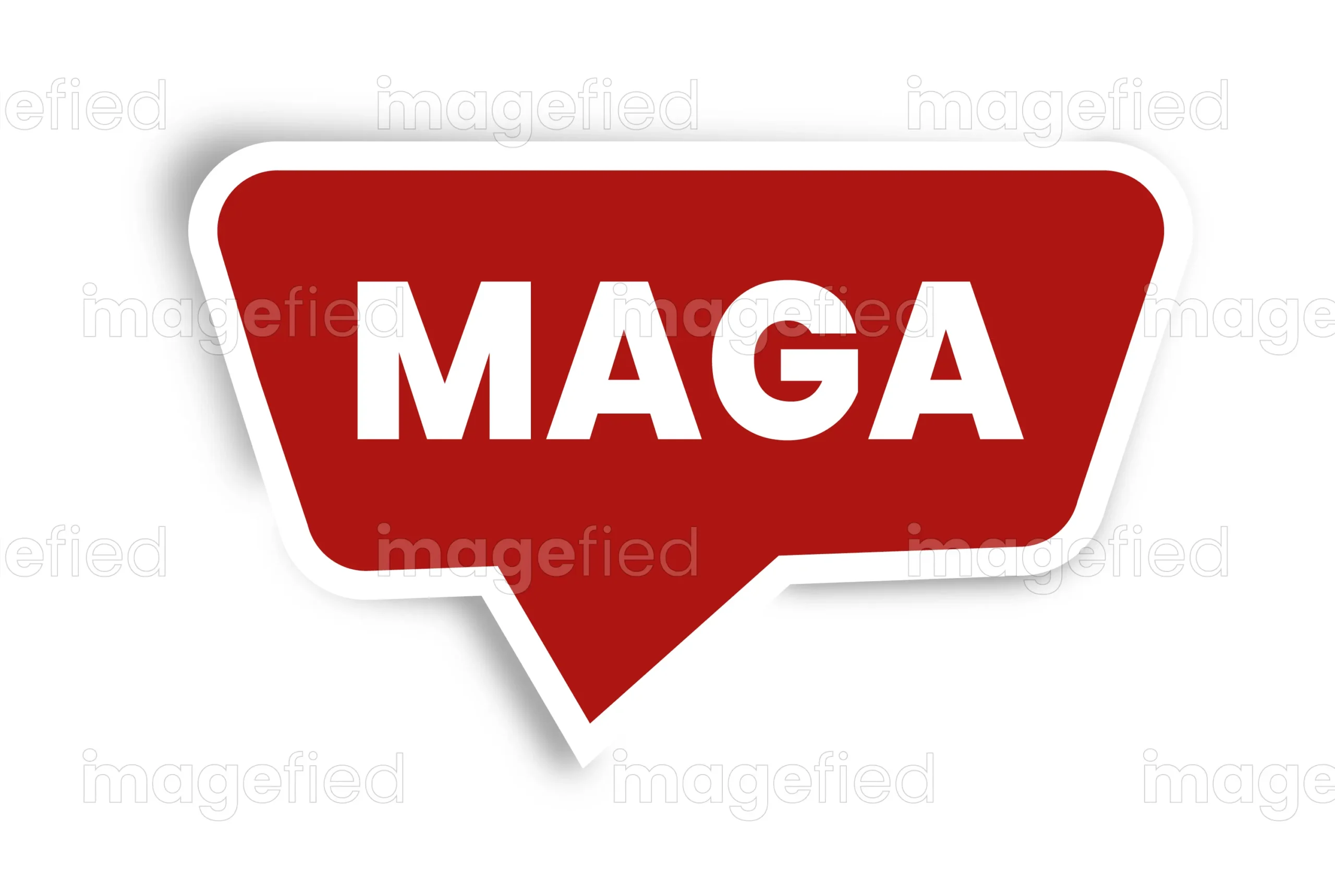 MAGA. Make America Great Again Sign, Sticker, Label, Vector ...